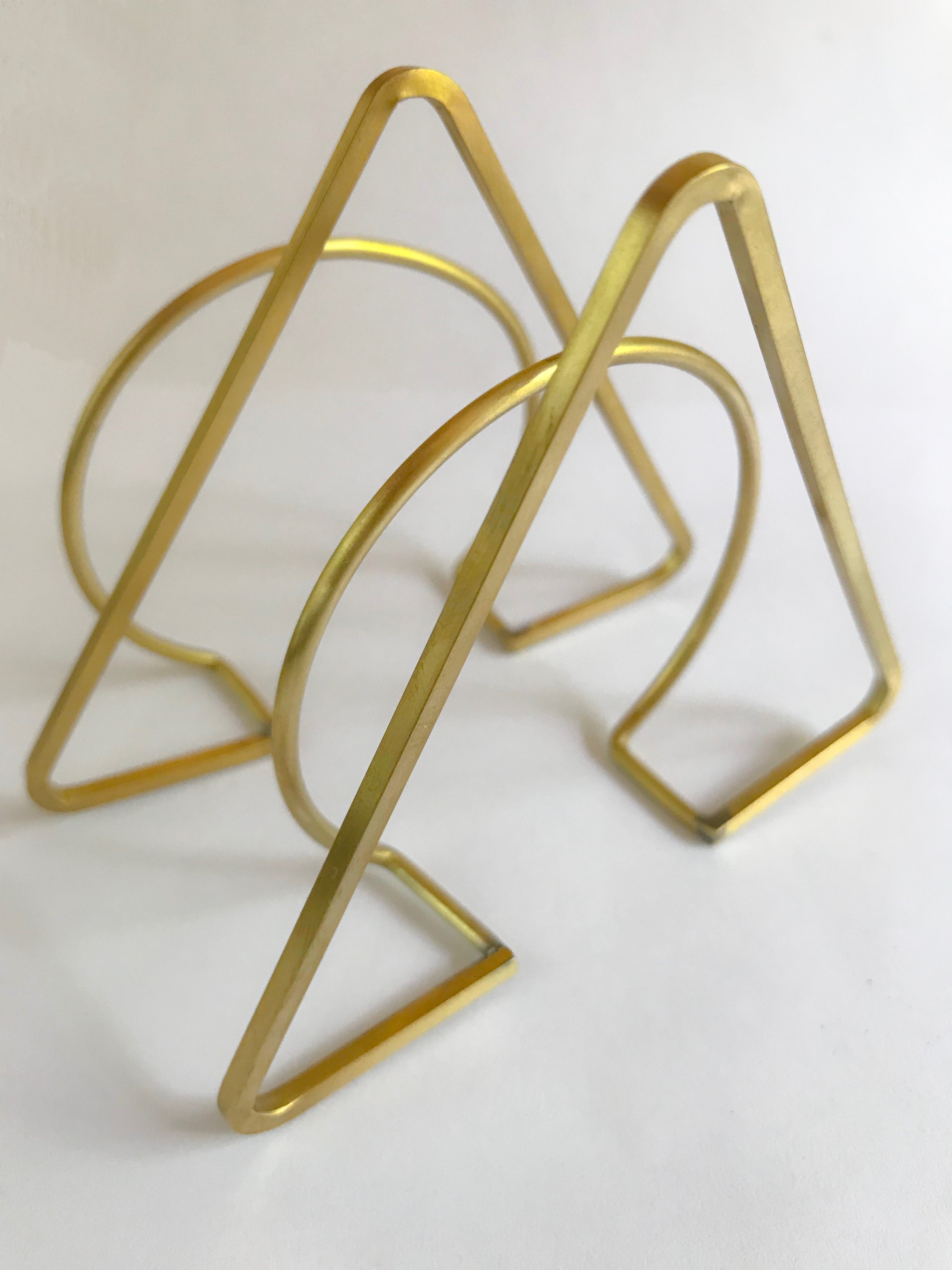 Brass Triangle Cuff – 84Gem
